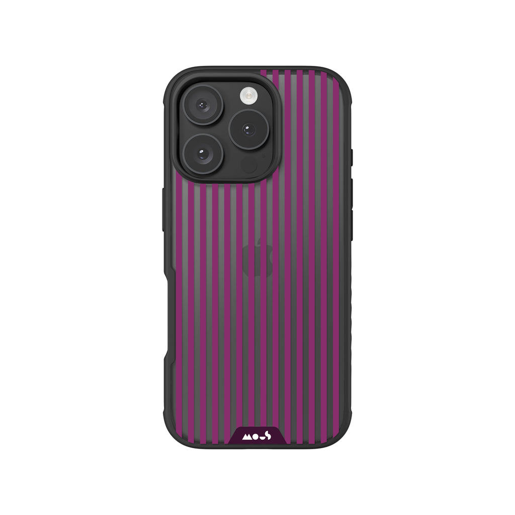 Mous | Mulberry Protective Phone Case - Clarity x Pinstripe