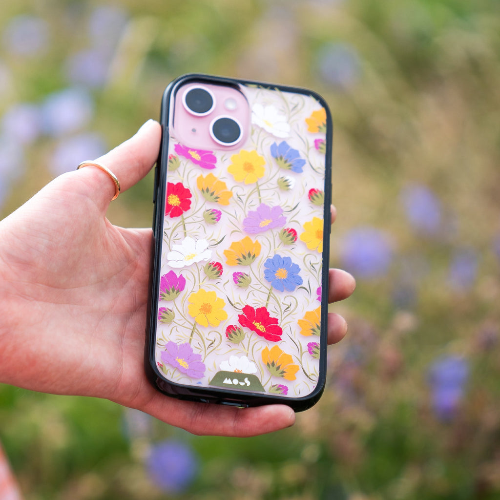 Mous | Flowers Printed Phone Case – Cosmos Multicolour - Clarity