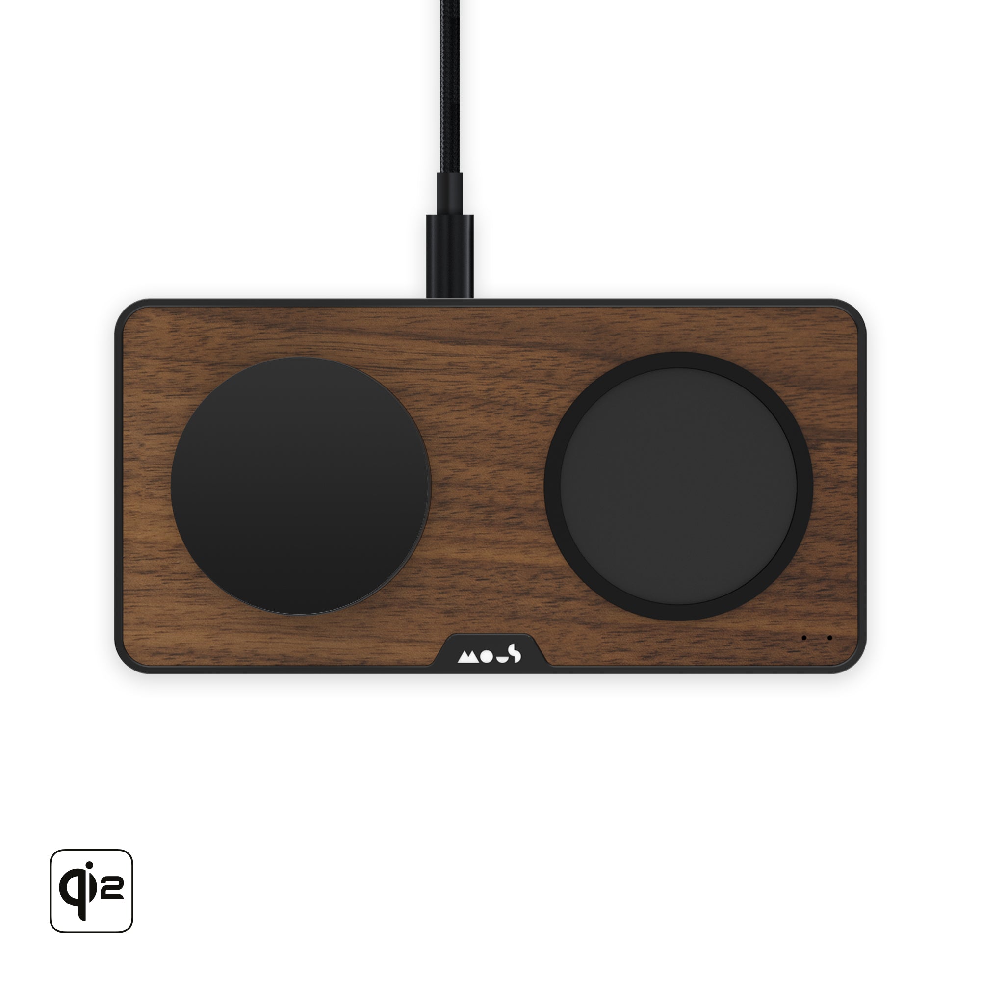 Mous | Walnut Charging Station with Qi2