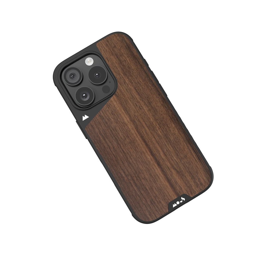 Mous | Walnut Protective Phone Case with Camera Control Button - Limitless