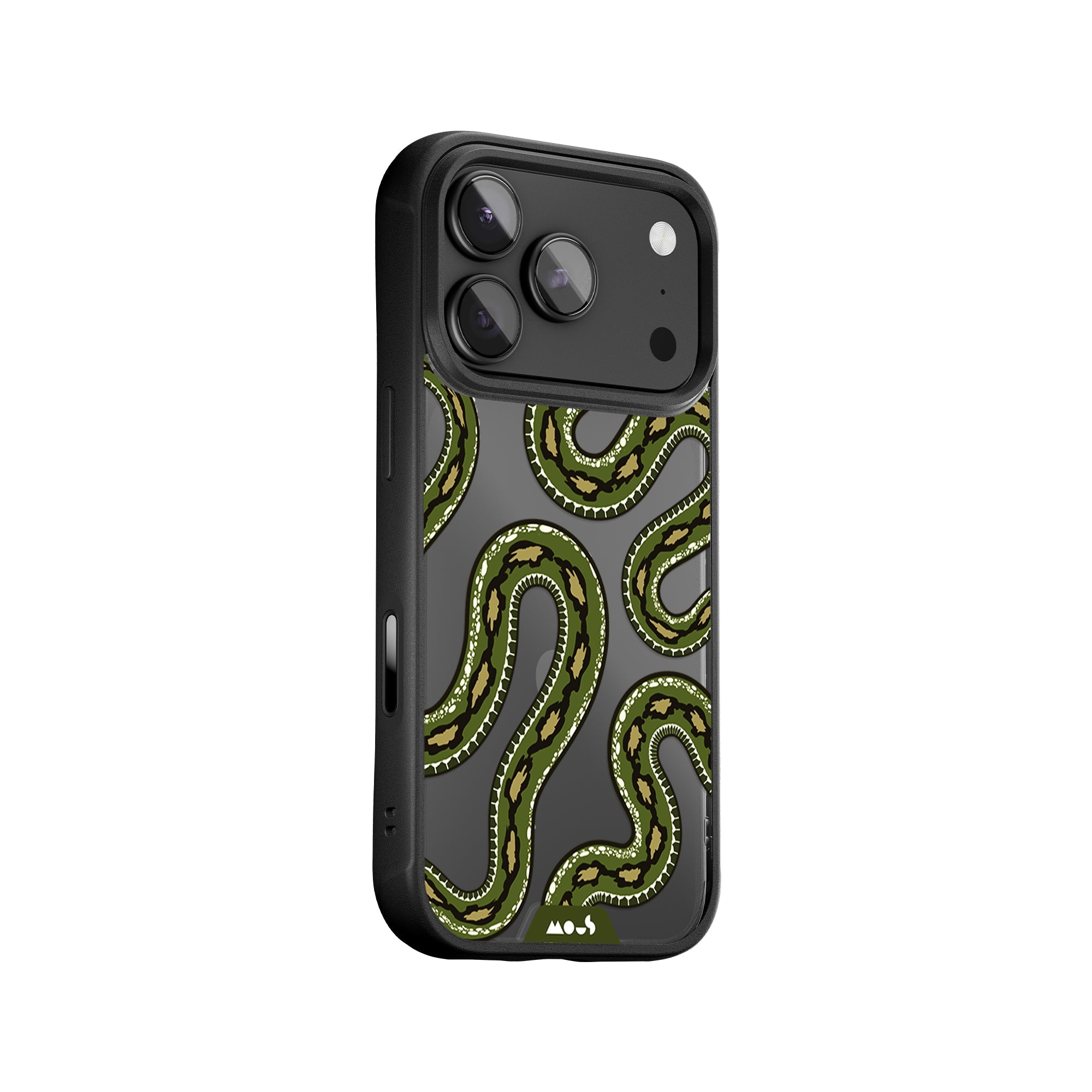 Mous | Green Tree Python Protective Phone Case - Clarity x Serpent